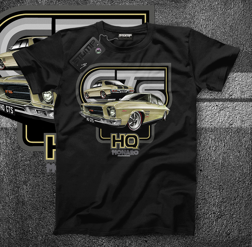 OFFICIAL HOLDEN HQ GTS MONARO 4 DOOR SEDAN T-SHIRT | eBay Australia